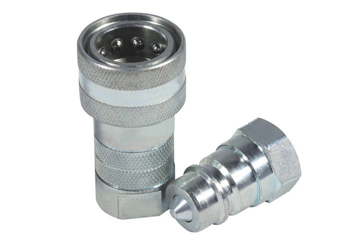 1/4” - 1” Hydraulic Quick Connect Couplings Manual Sleeve Locking Balls ...