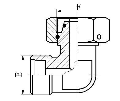 Steel Elbow DIN Quick Connect Fittings , Swivel Nut 2C9 Reducer Tube ...