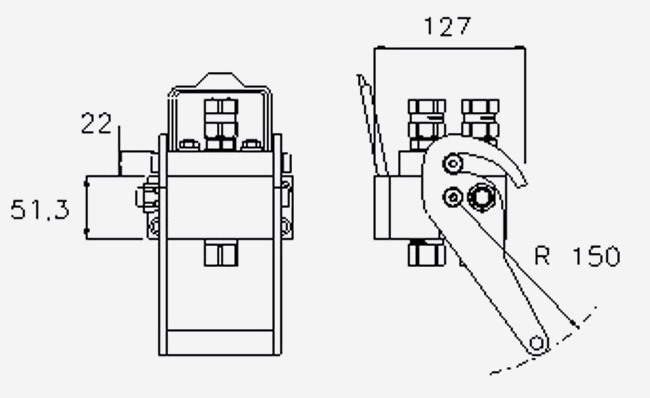 Multi Faster 2 Lines Hydraulic Multi Coupler Compact QP206 Series ...